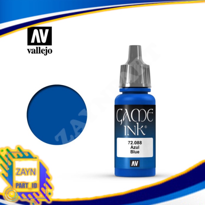 Jual Vallejo 72088 Blue Game Ink - military model kit paint Potongan ...