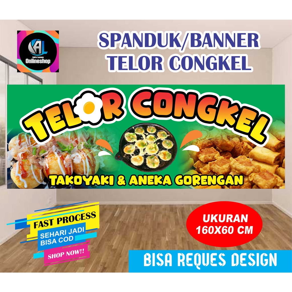 Jual Spanduk Banner Telor Congkel | Shopee Indonesia