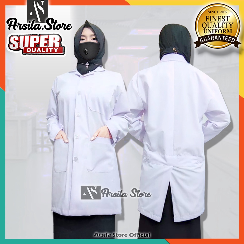 Jual (MURAH) JAS LABORATORIUM LENGAN PANJANG / JAS LAB LENGAN PANJANG ...