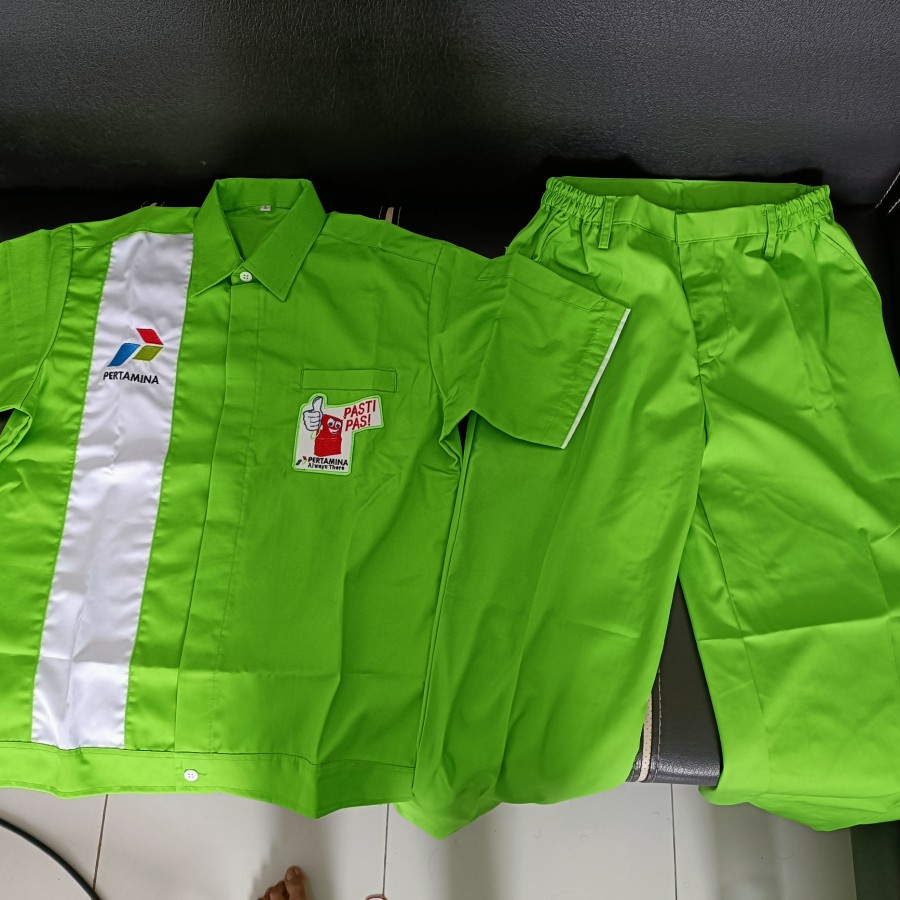 Jual seragam OB spbu pertamina hijau - Hijau, M | Shopee Indonesia