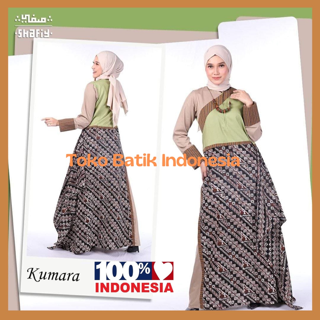 Jual Shafiy Kumara Baju Gamis Batik Etnik Tenun Lurik Kombinasi Toyobo ...