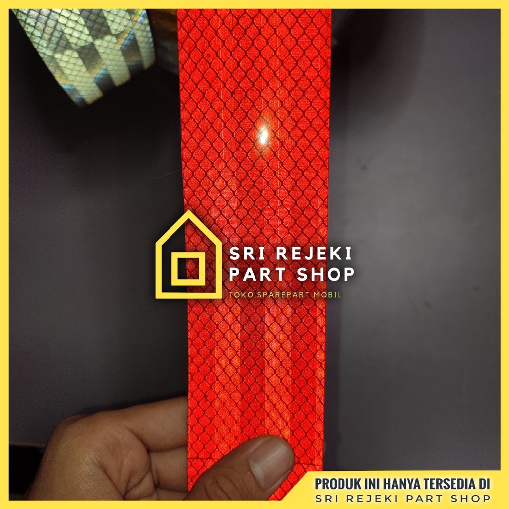 Jual 3M Sticker Reflektor 1 Roll 50 Meter Stiker Pemantul Cahaya Lolos ...