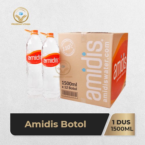 Jual AIR MINERAL AMIDIS 1500ml (1 DUS ISI 12 BOTOL) @1.5 LITER | Shopee ...