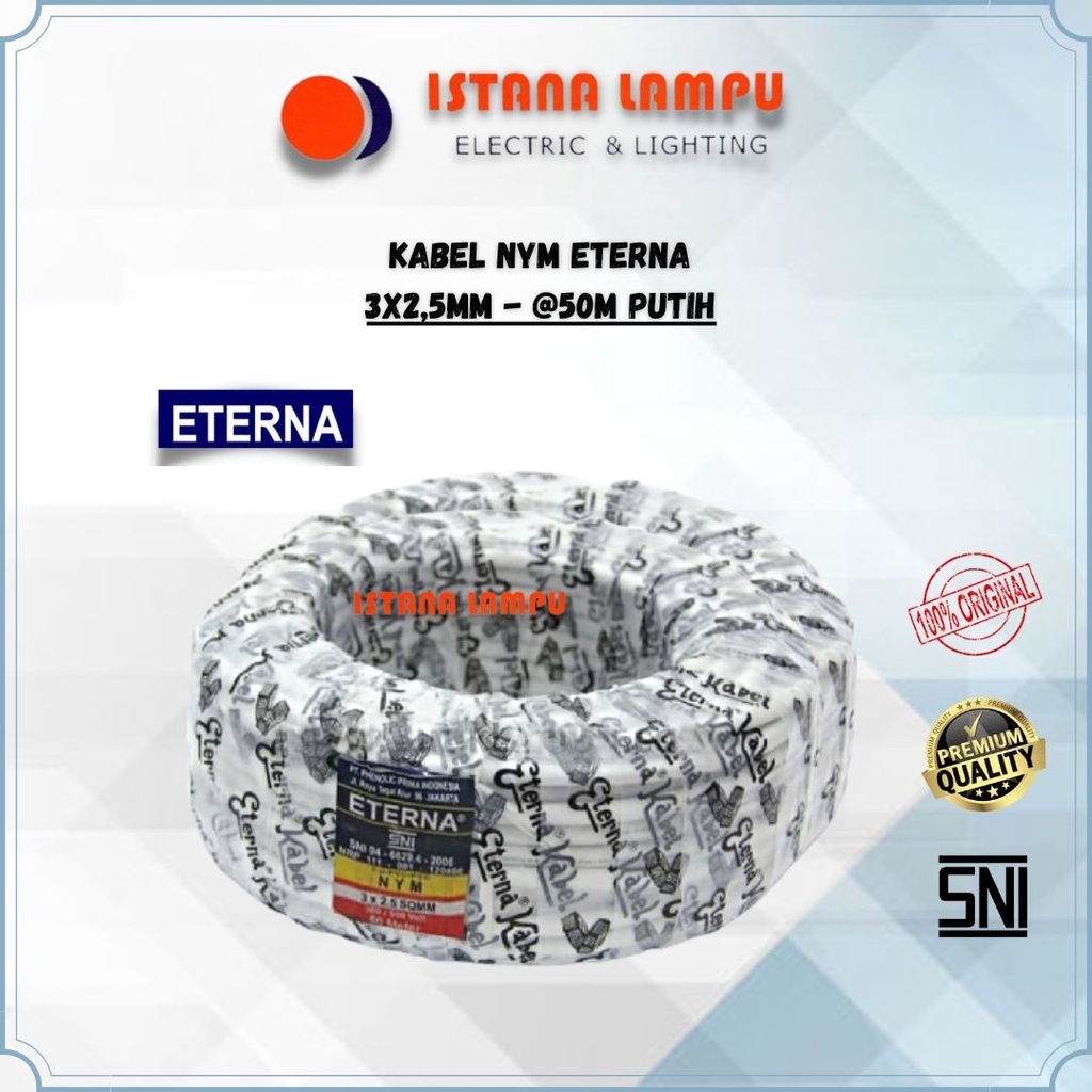 Jual Kabel NYM 3x2,5 Eterna 50 Meter | Shopee Indonesia