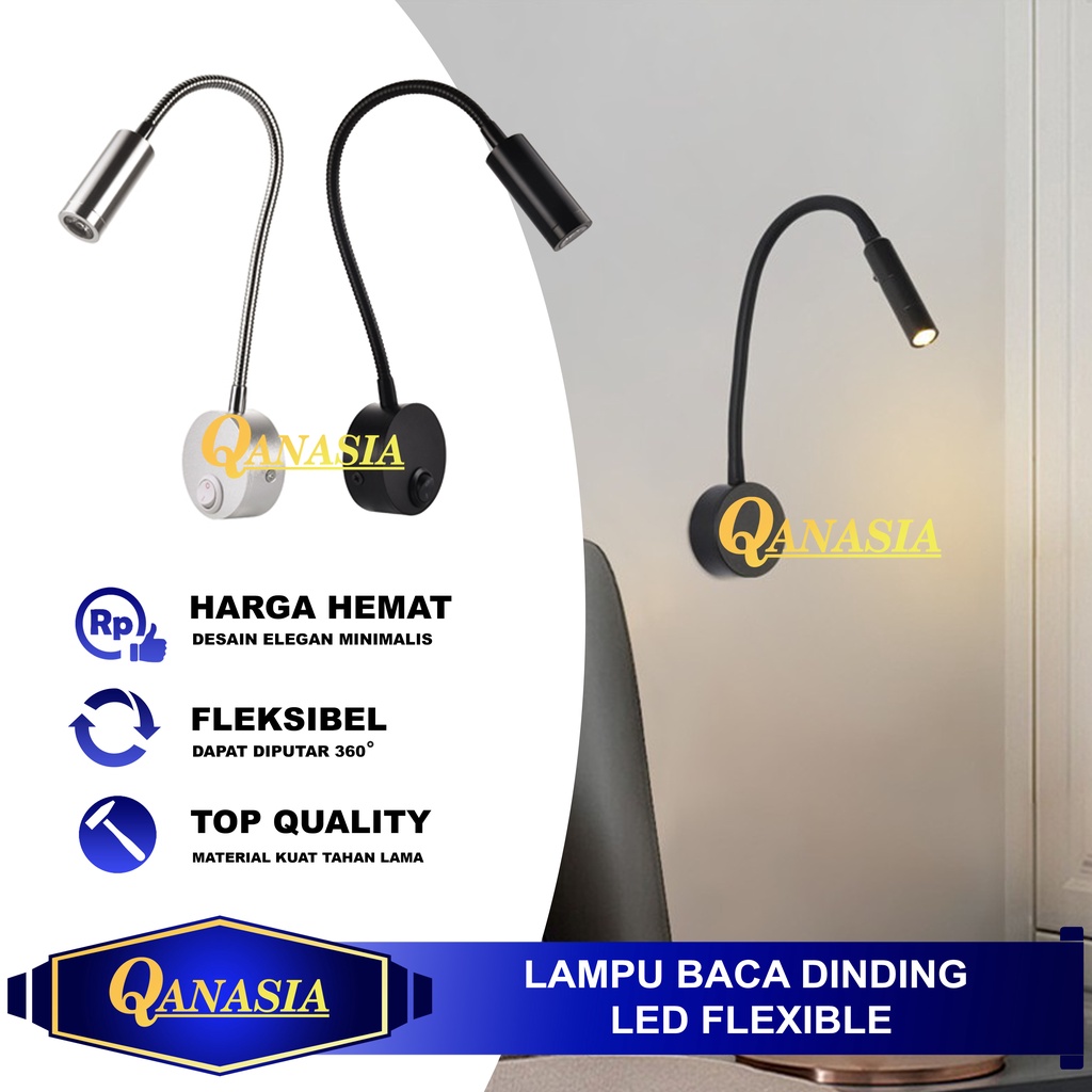 Jual Lampu Baca Dinding LED Flexible Minimalis Ruang Kamar Tidur ...