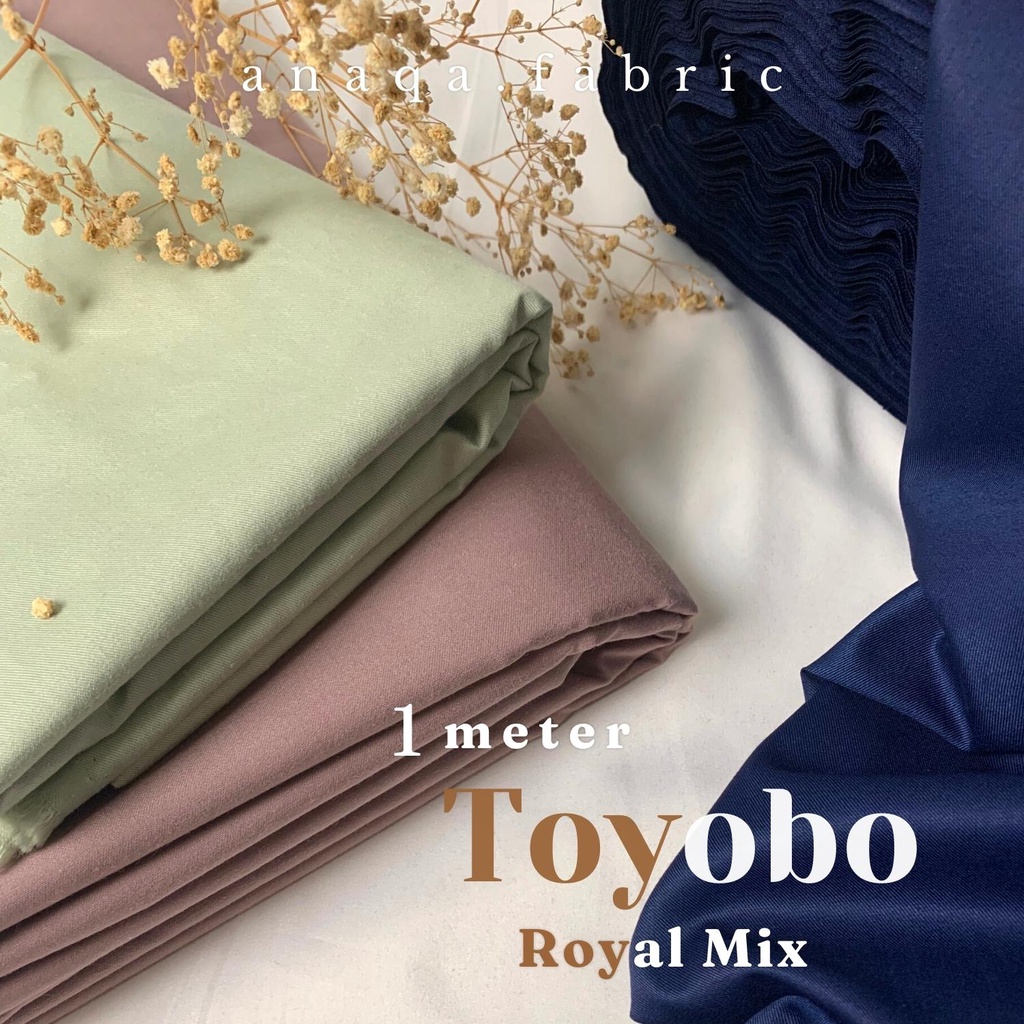Jual 1 meter Kain Toyobo Original Royal Mix PREMIUM // Katun Toyobo ...