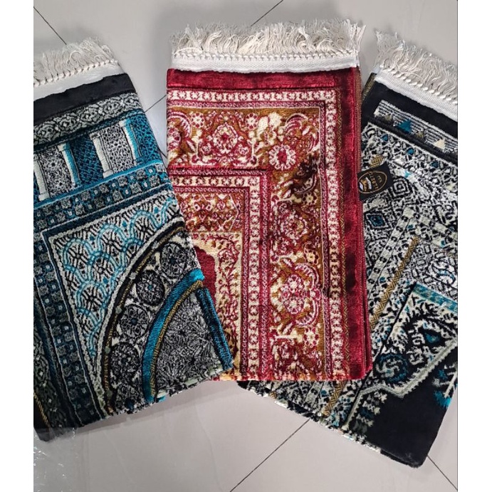 Jual Sajadah Turkey Al beit Premium. rumbai kuncir tebal halus kemas ...