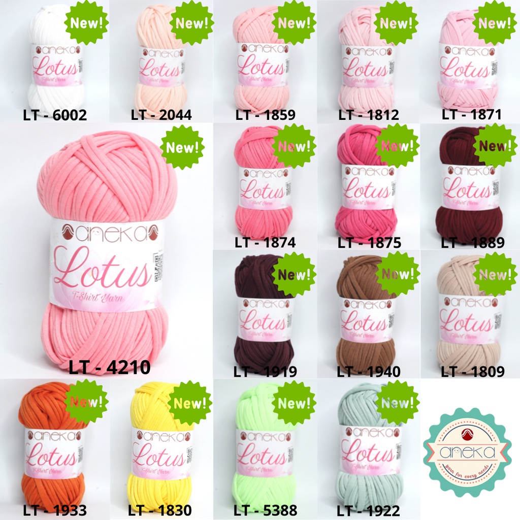 Jual KATALOG - Benang Rajut Lotus / TShirt / Kaos Yarn PART 4 | Shopee ...