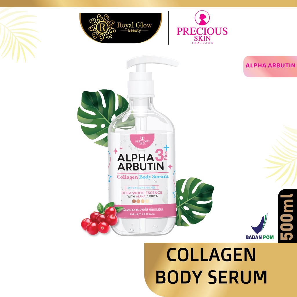 Jual Precious Skin Thailand Alpha Arbutin 3Plus 10x Whitening Booster Collagen Body Serum ...