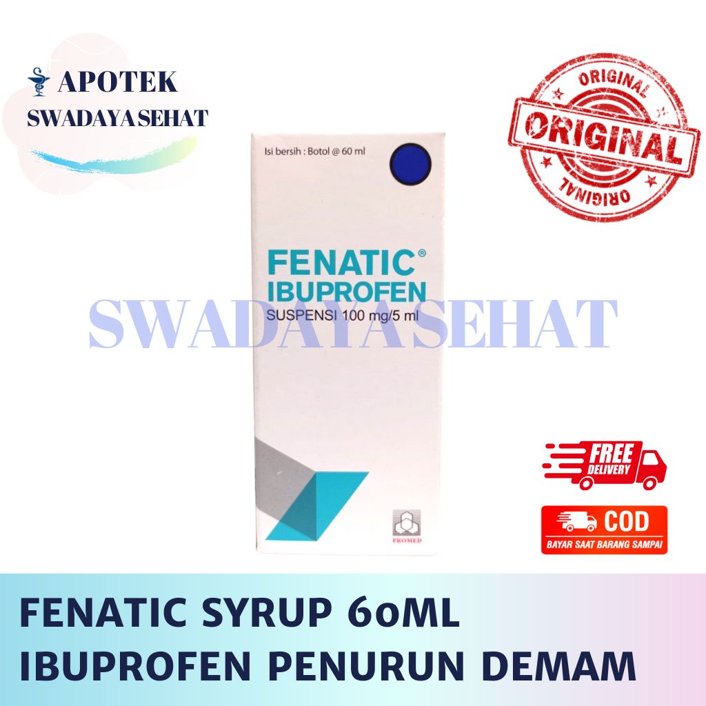 Jual FENATIC SYRUP 60ML Ibuprofen Sirup Penurun Demam Sakit Kepala ...