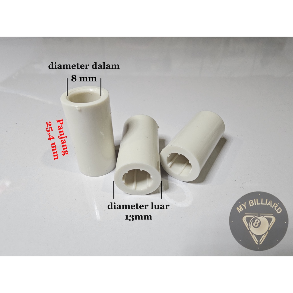 Jual Ferrule 13mm Fibre 2.5 cm Billiard Stick Cue Biliar Billiar 13 mm ...