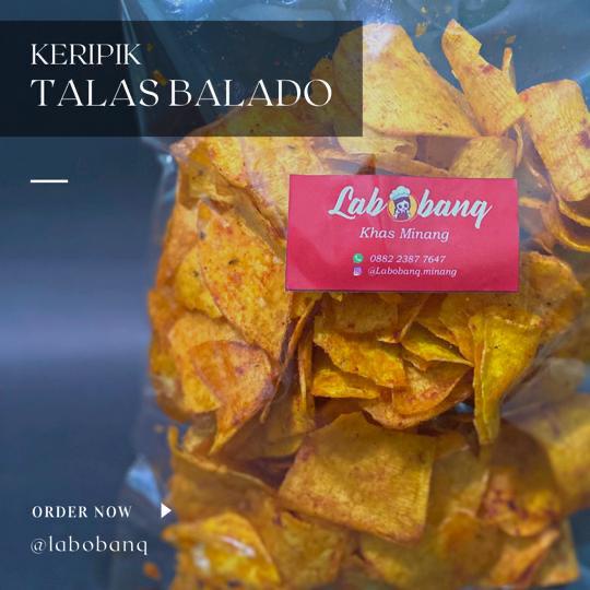 Jual KERIPIK TALAS BALADO/SANJAI TALEH KHAS MINANG | Shopee Indonesia