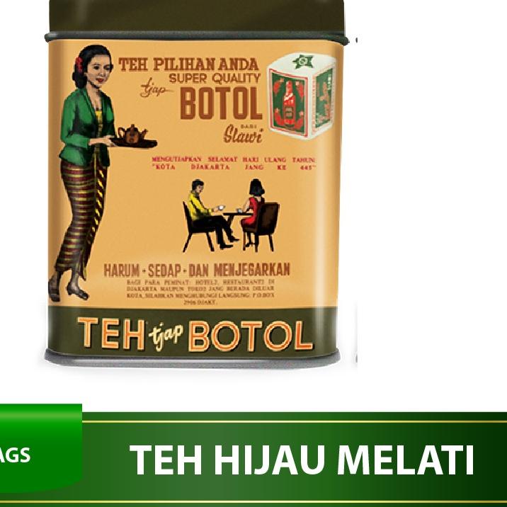 Jual Teh Celup Cap Botol Hijau Aroma Melati Vintage 20 Bags - Floating ...