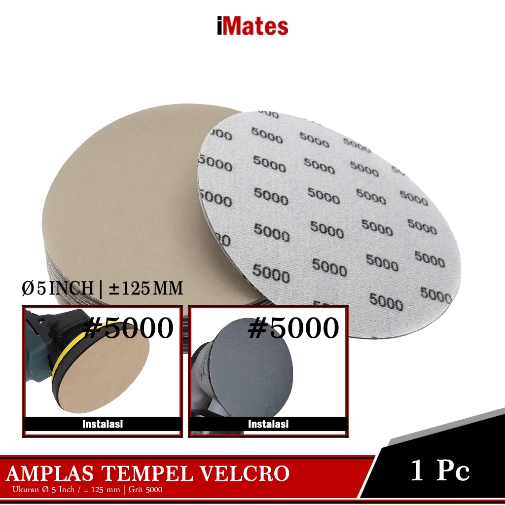 Jual Spons Amplas Tempel Basah Kering Velcro Wet & Dry Silicone Carbide ...