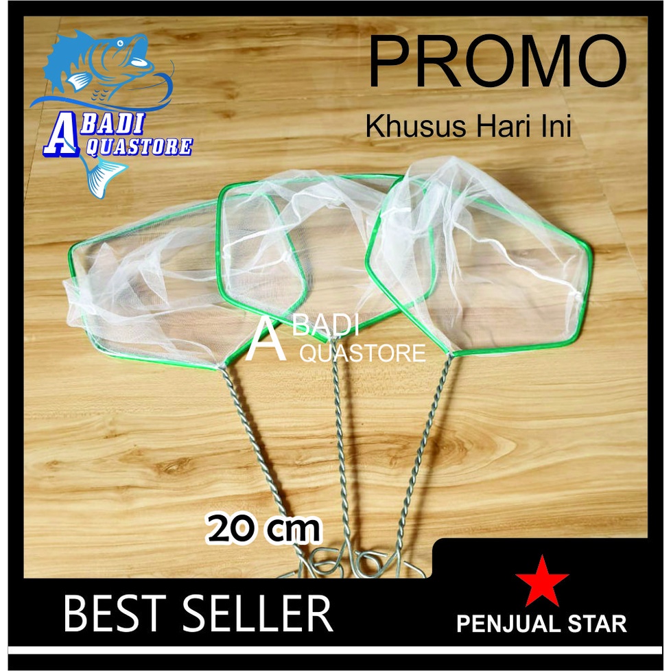 Jual Serok Ikan KOTAK 20cm - Jaring Ikan - Seser Ikan - Cupang - Guppy ...