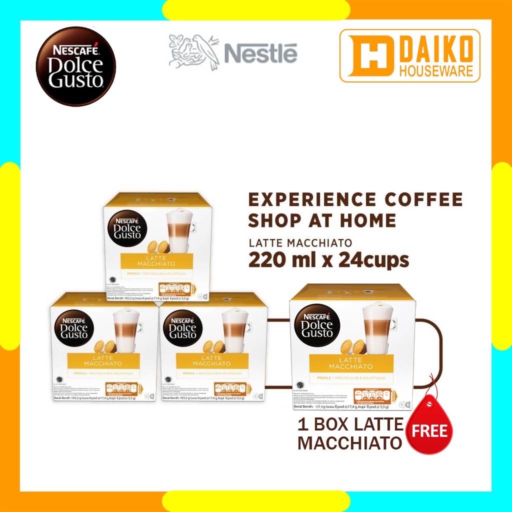 Jual Capsule NDG Nescafe Dolce Gusto PROMO BUY 3 GET 1 FREE 1 BOX ...