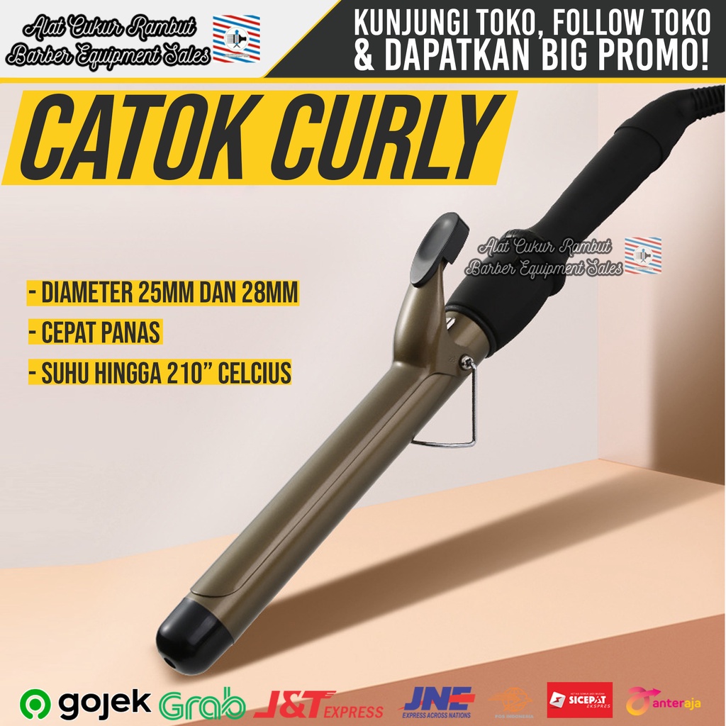 Jual Catok Rambut Hair Curler Curly Catokan Rambut Curly Keriting Profesional Bagus Murah ...