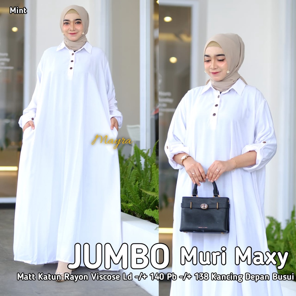 Jual Gamis Jumbo LD 140 Polos Super Besar Bahan Rayon Adem Dingin ...