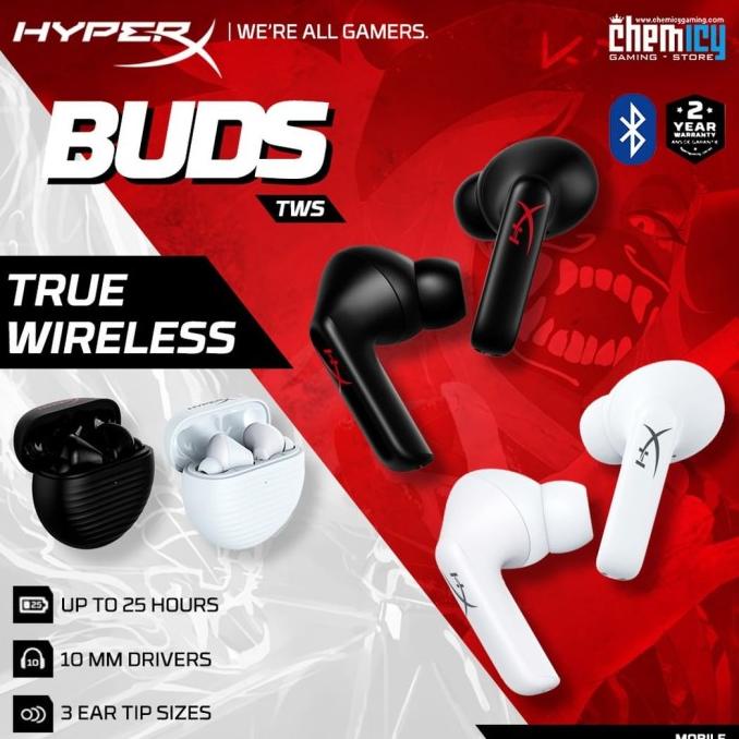 Jual HyperX Cloud Buds TWS True Wireless Gaming Earphone | Shopee Indonesia