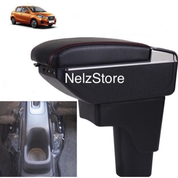 Jual Console Box Datsun Go, Cross, Panca Armrest With USB Splitter ...