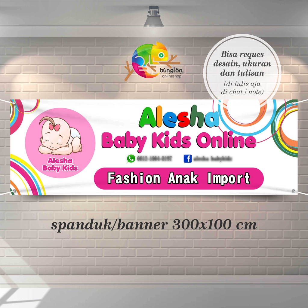 Jual Spanduk, Banner Toko Fashion Anak, Baby Kids | Shopee Indonesia