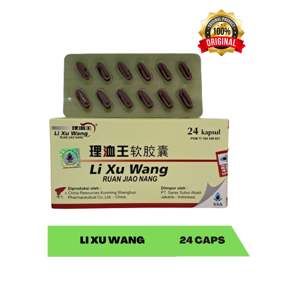 Jual Li Xu Wang Soft Capsule Isi 24 Obat Kolesterol Jantung Stroke ...