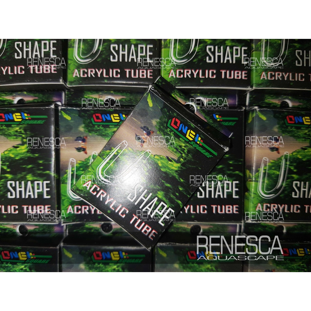 Jual One Square Pipe U Shape Acrylic Tube - Sambungan Selang Aquarium ...
