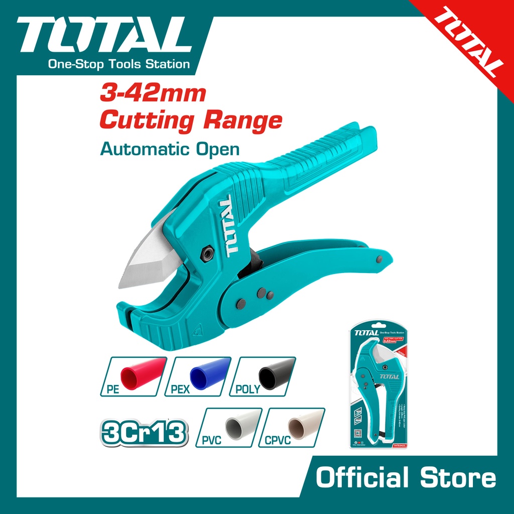 Jual Pemotong pipa PVC pipe cutter 225mm TOTAL THT53422 | Shopee Indonesia