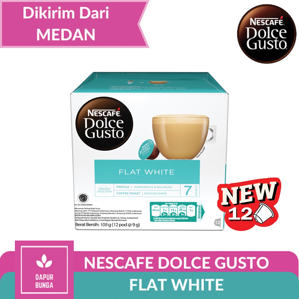 Jual Capsule Nescafe Dolce Gusto NDG Flat White 1 Box Original Nestle ...