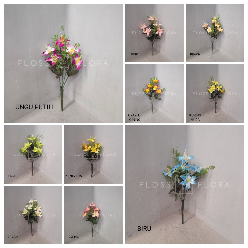 Jual Bunga Artificial / Bunga Palsu / Jasmine Lewis X5 | Shopee Indonesia