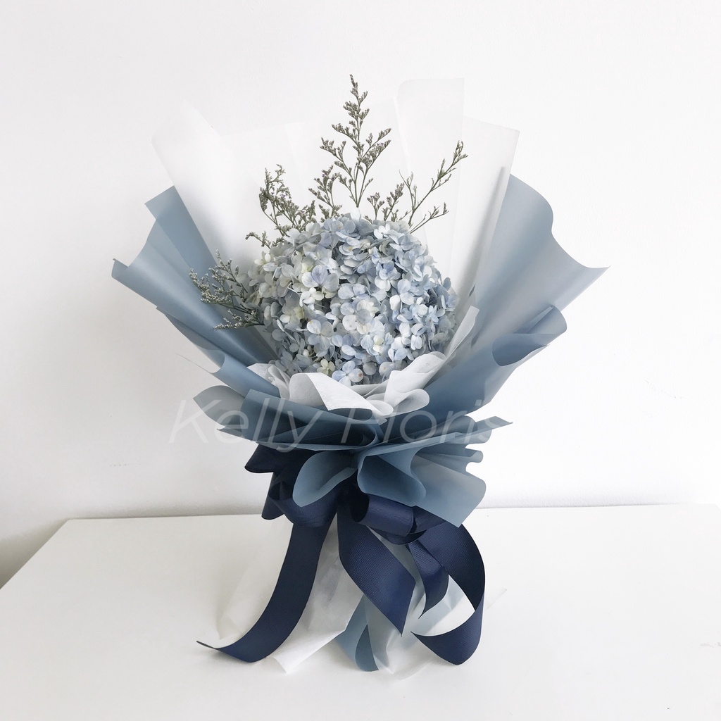 Jual Hand Bouquet / Fresh Flower Hydrangea - Bunga Wisuda Segar ...