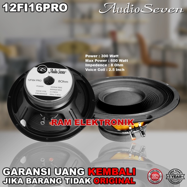 Jual Komponen Speaker 12 Inch 12FI64 / 12 FI 64 PRO Audio Seven ...