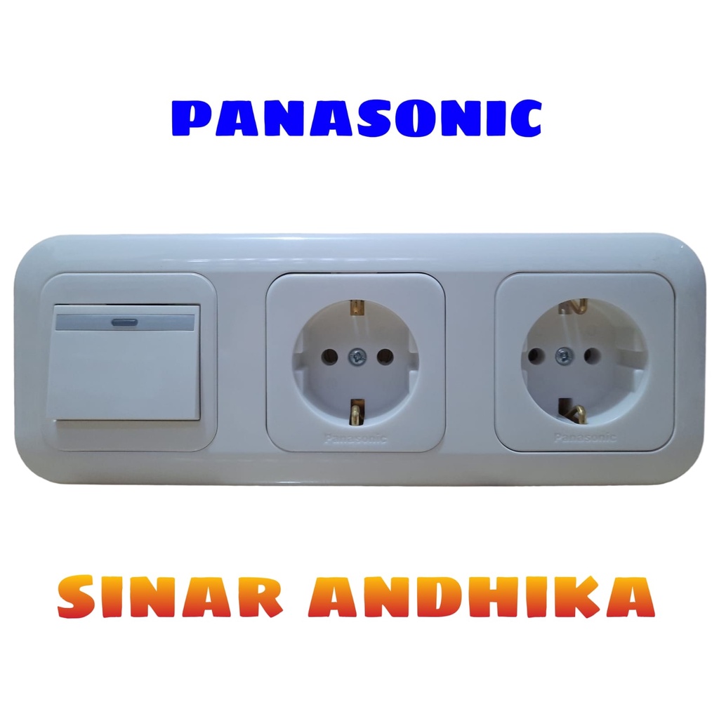 Jual SAKLAR ENGKEL LEBAR INDIKATOR + STOP KONTAK DOUBLE NON CP ...