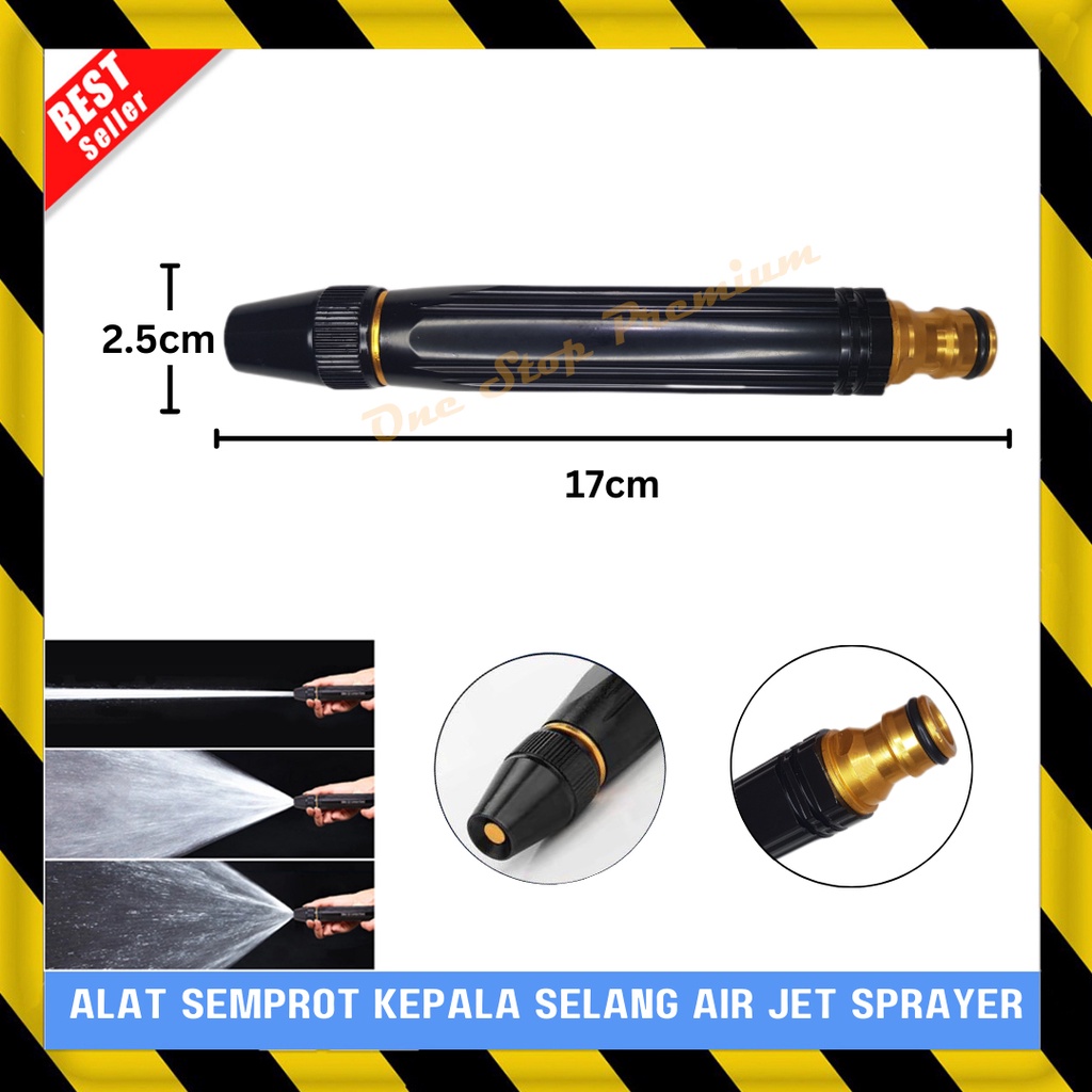 Jual ALAT SEMPROTAN KEPALA UJUNG SAMBUNGAN SELANG HOSE NOZZLE STEAM AIR ...