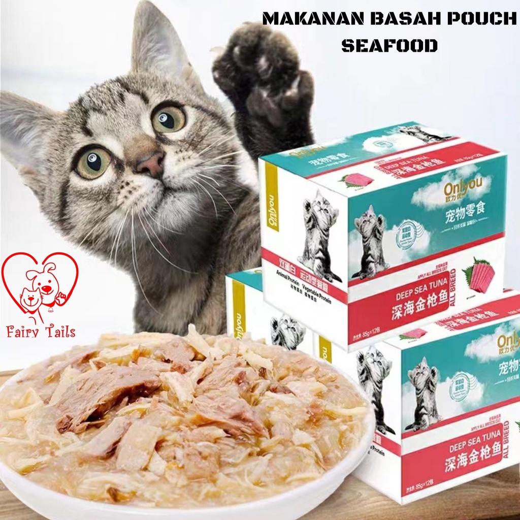 Jual [Premium] Makanan Basah Kucing Dengan Daging Ikan Laut Asli ...