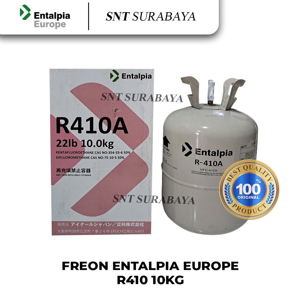 Jual FREON R410 UNTUK AC MERK ENTALPIA - ENTALPIA R410 FREON UNTUK AC 10KG | Shopee Indonesia