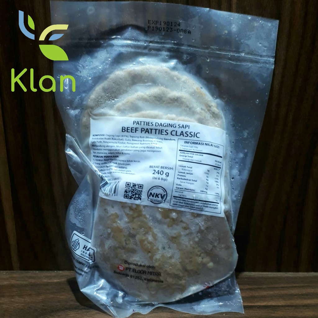 Jual BERNARDI BURGER BEEF PATTIES CLASSIC ISI 6/ BURGER BEEF/ISI BURGER ...