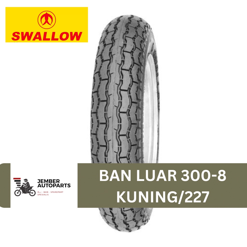 Jual Ban Luar 300x8 Swallow Kuning/227 Motor Vespa/Arco/Gerobak ...