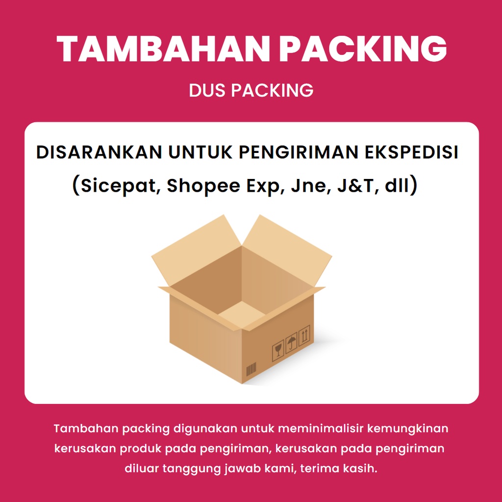 Jual TAMBAHAN PACKAGING / EXTRA PACKING DUS | Shopee Indonesia