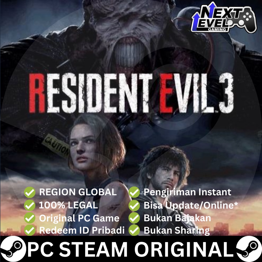 Jual Resident Evil 3 Remake RE 3 PC GAME ORIGINAL [ CD-Key ] | Shopee Indonesia