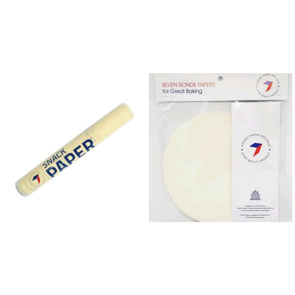 Jual Snack paper seven 30x38 tube + Baking paper seven round 20 cm ...