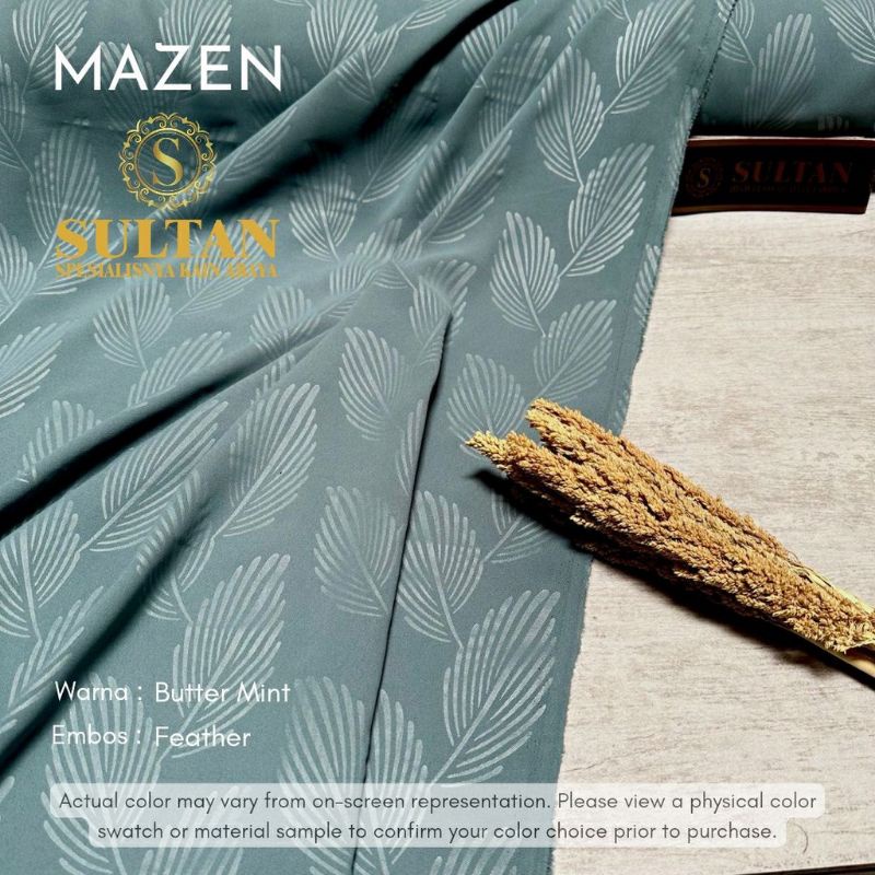 Jual 50 Cm Mazen Anti UV Embos Feather 2 Varian Warna Sultan Original ...