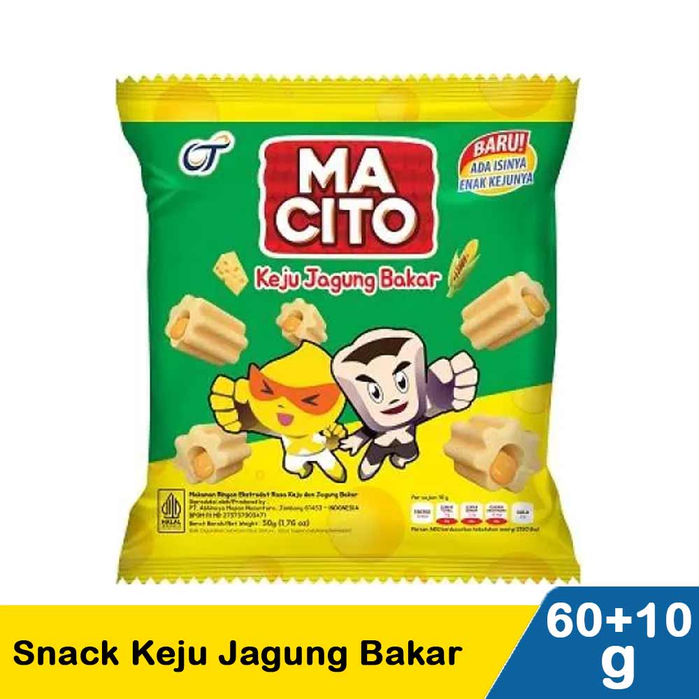 Jual Macito Snack Keju Jagung Bakar 60gr | Shopee Indonesia
