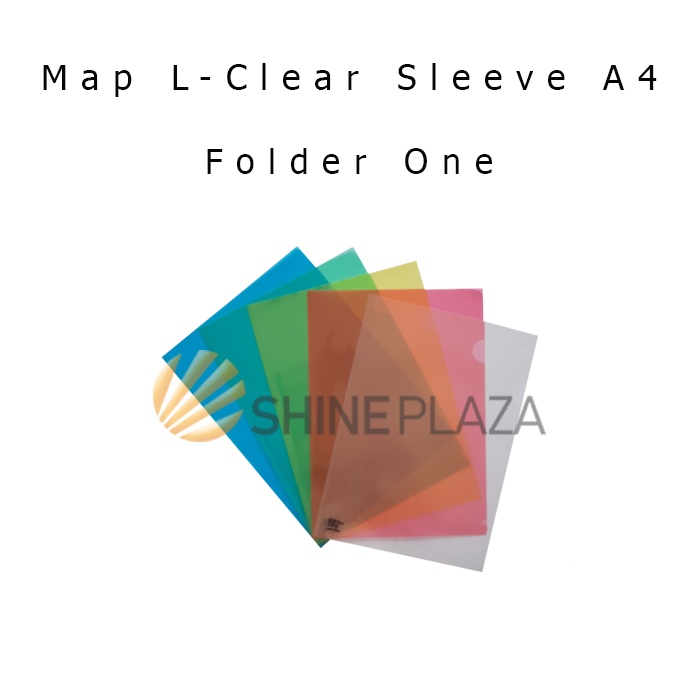 Jual Map L Plastik Bening A4 Folder One - Transparan Clear Sleeves ...