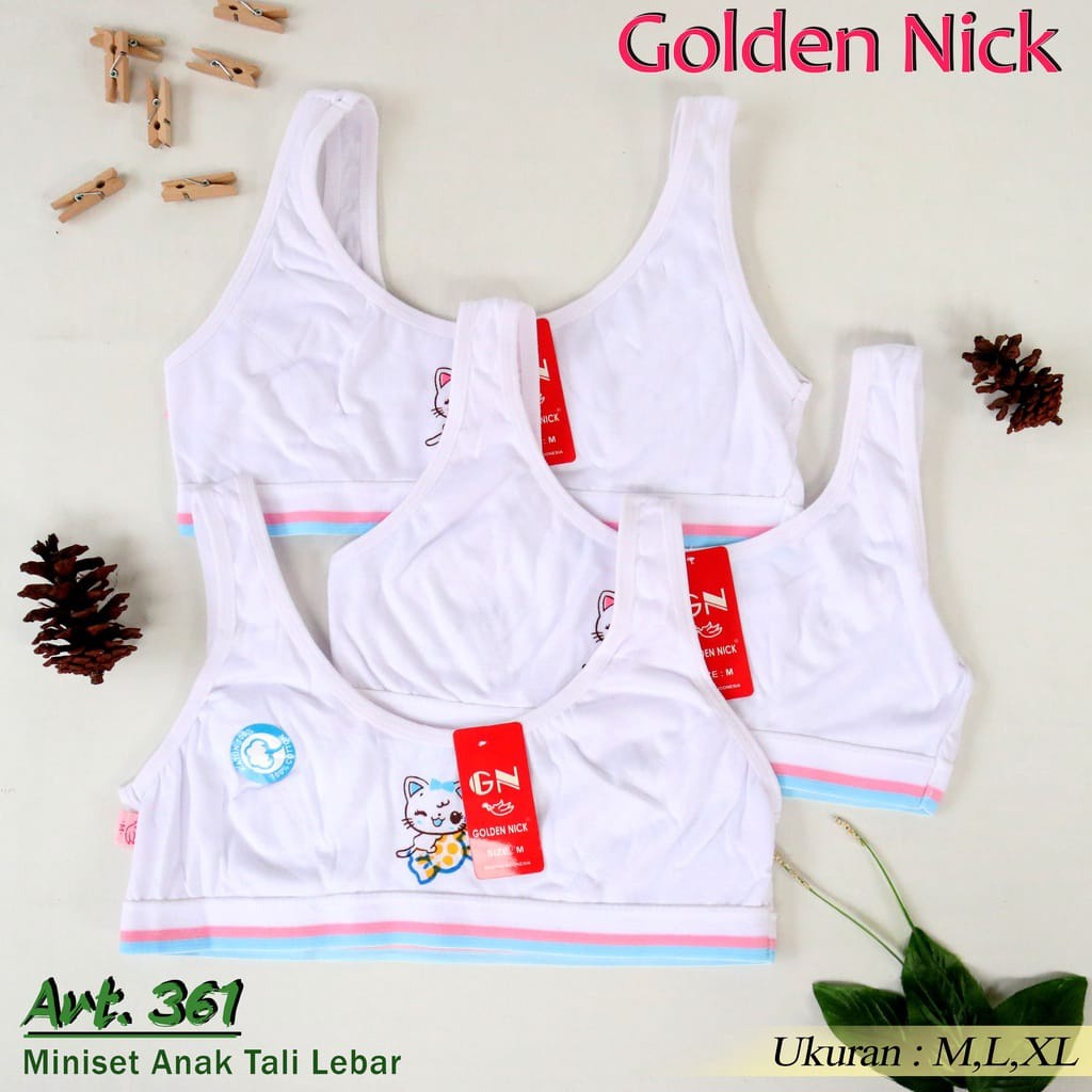 Jual [3 PCS] Miniset Anak GoldenNick 361 Cup Lapisan Ganda Perempuan ...