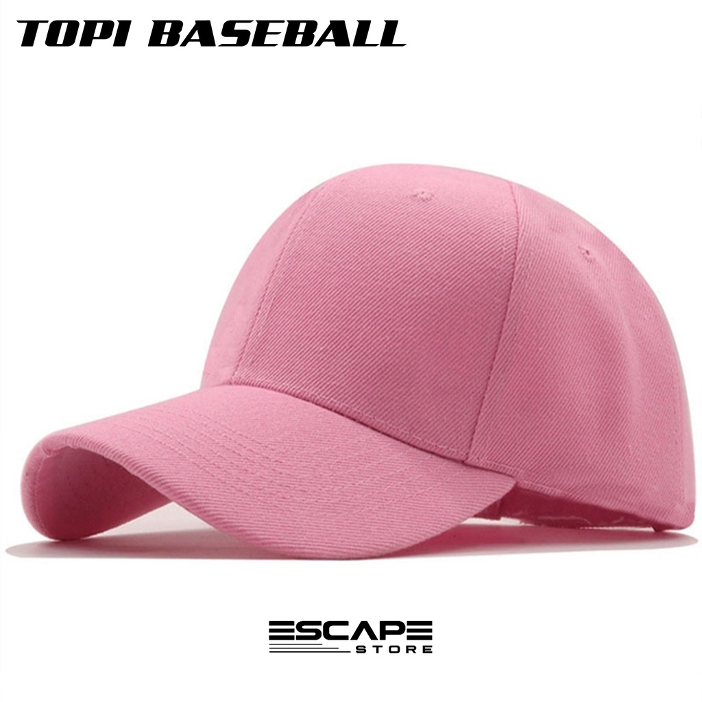 Jual Topi Baseball Caps Pria dan Wanita Warna PInk Ukuran Remaja Hingga ...