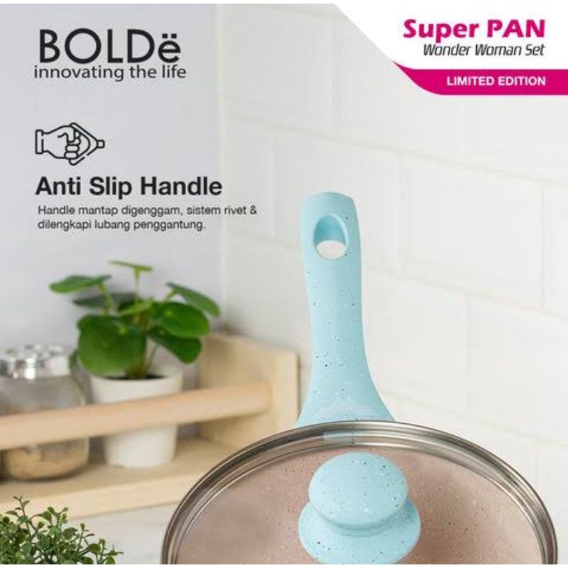 Jual BOLDe Panci / Super Pan Wonder Woman Baby Blue Sauce Pan 18 cm ...