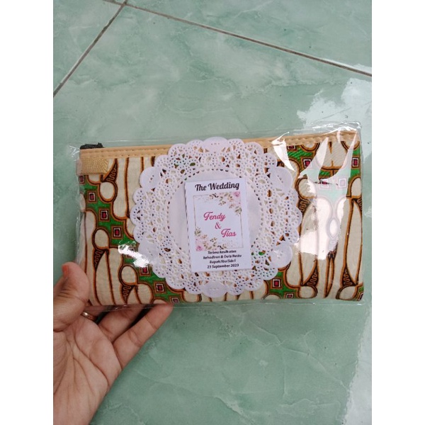 Jual Souvenir pouch dompet batik 19x12cm | Shopee Indonesia