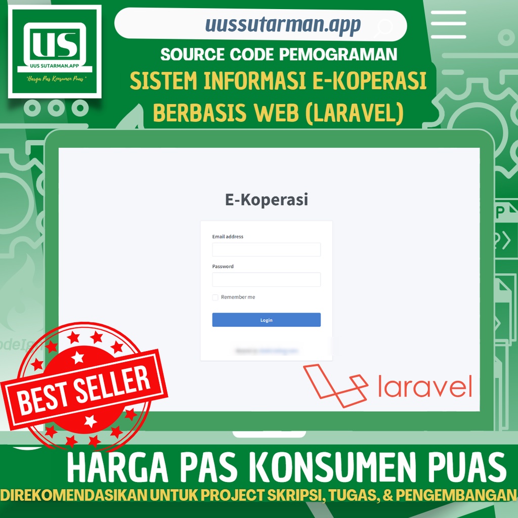 Jual Sistem Informasi E-Koperasi Berbasis Web (Laravel) | Shopee Indonesia