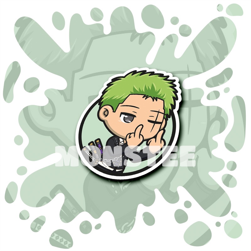 Jual Stiker Anime Chibi One Piece Red Sticker Vinyl Nami Robin Usopp ...